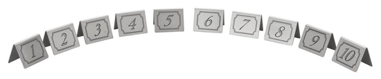 1-10 S/Steel Table Numbers – Thompson Cooper LTD