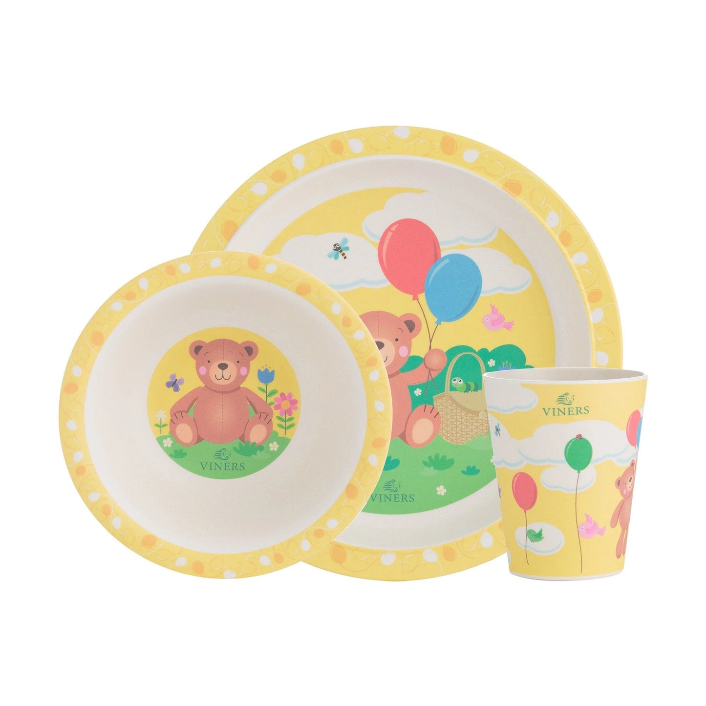 Viners Bertie Bear 3 Piece Dinnerware Set – Thompson Cooper LTD