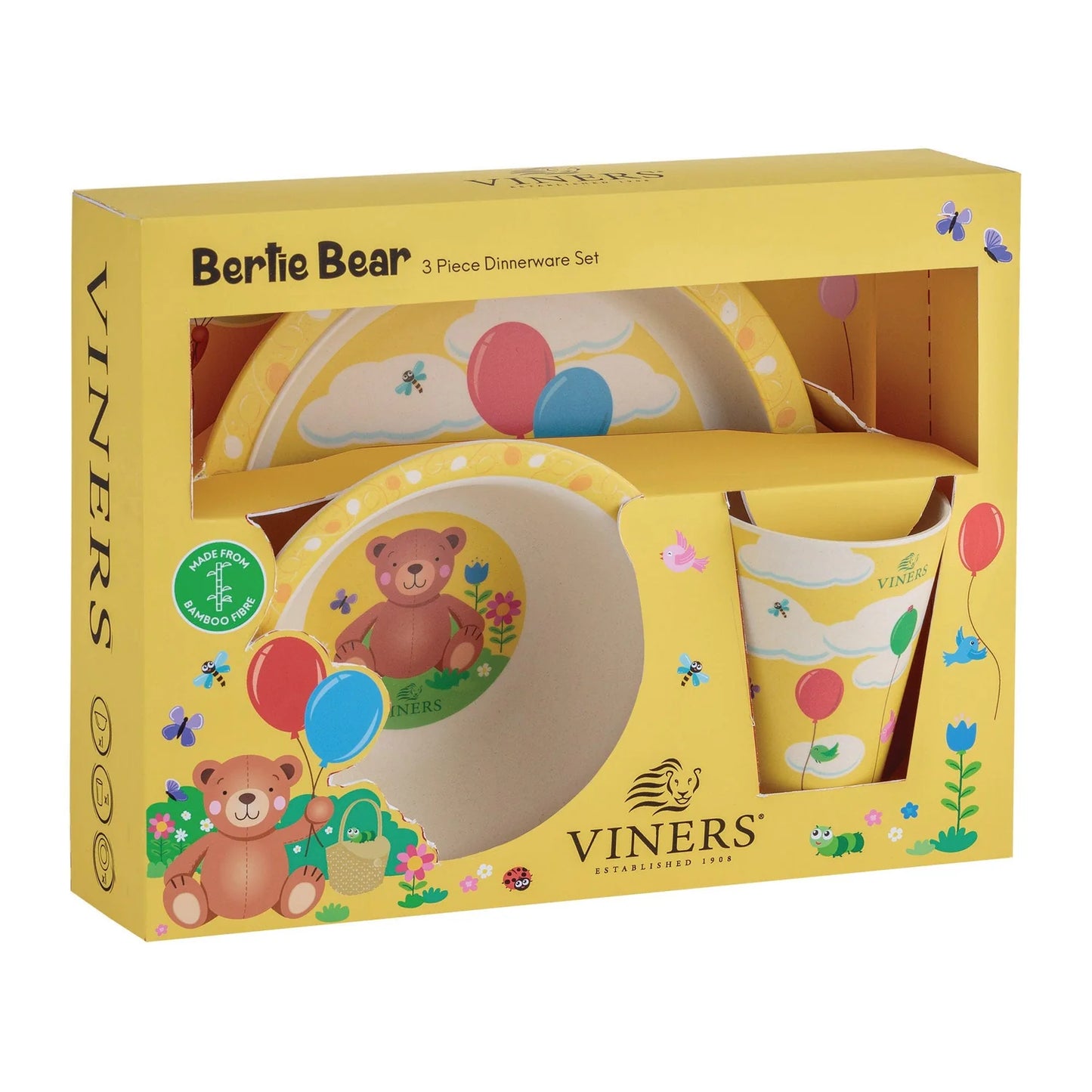 Viners Bertie Bear 3 Piece Dinnerware Set – Thompson Cooper LTD