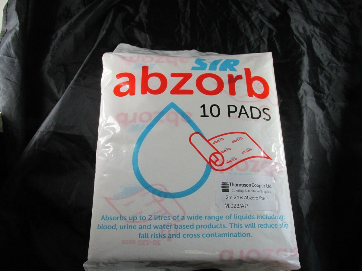 Sm SYR Abzorb Pads Per 10 – Thompson Cooper LTD